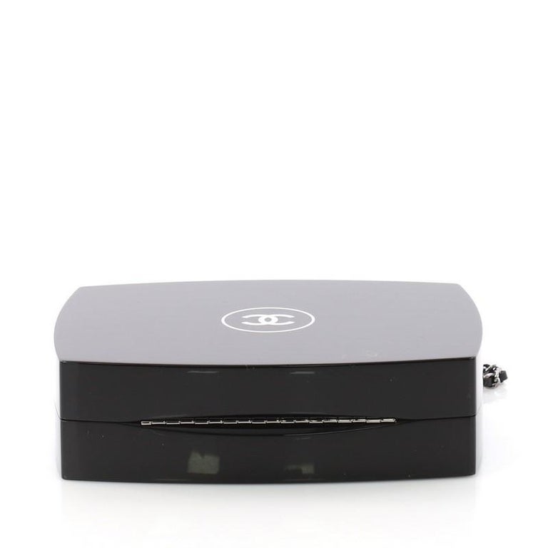 Chanel Compact Powder Minaudiere Plexiglass at 1stDibs