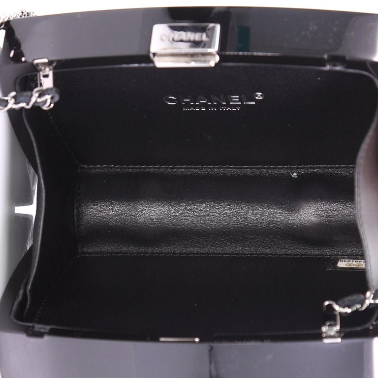Chanel Compact Powder Minaudiere Plexiglass at 1stDibs