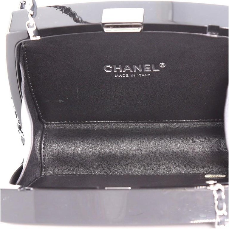 Chanel Compact Powder Minaudiere Plexiglass at 1stDibs