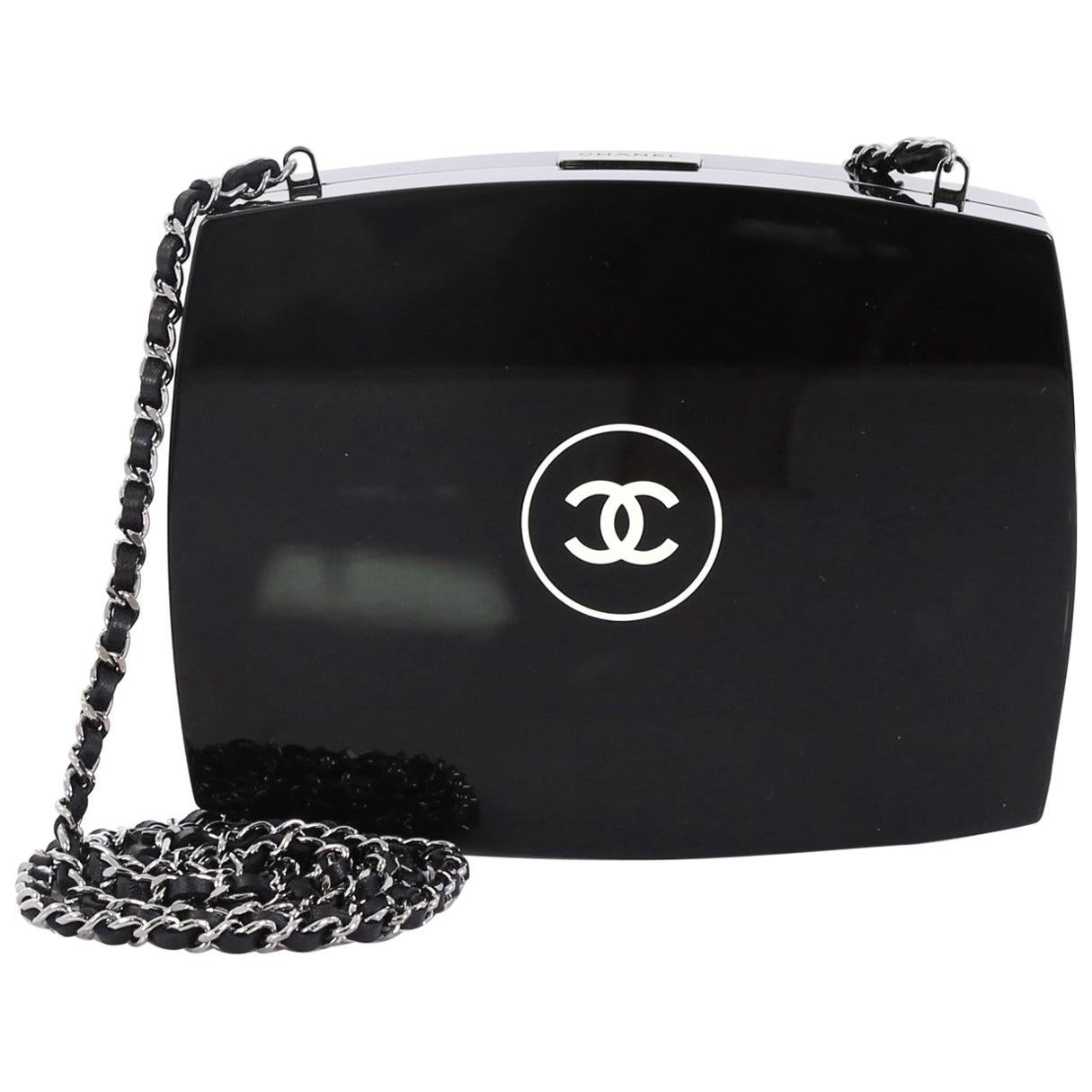 Chanel Compact Powder Minaudiere Plexiglass at 1stDibs | chanel powder