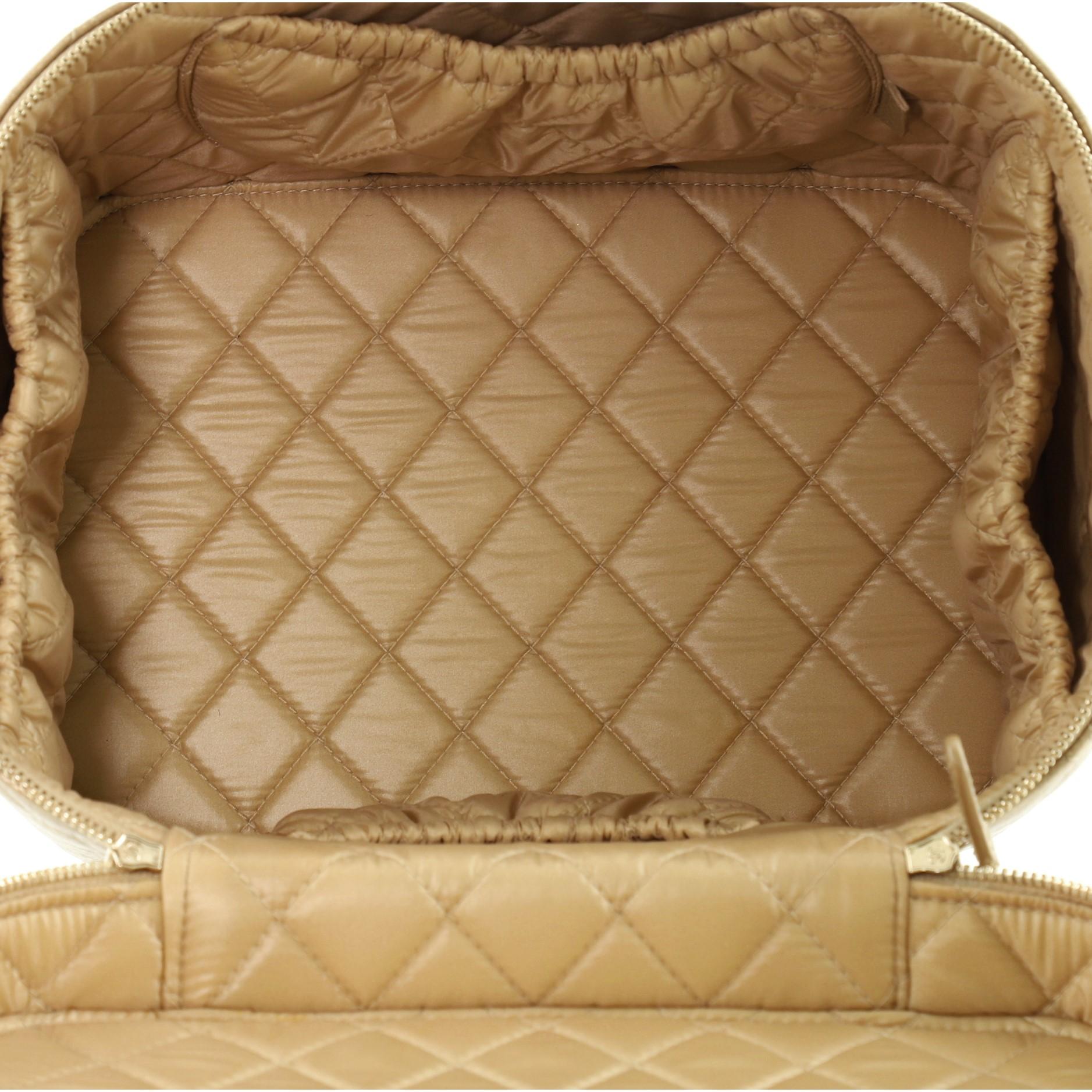 Chanel Cosmetic Case Quilted Calfskin Small at 1stDibs
