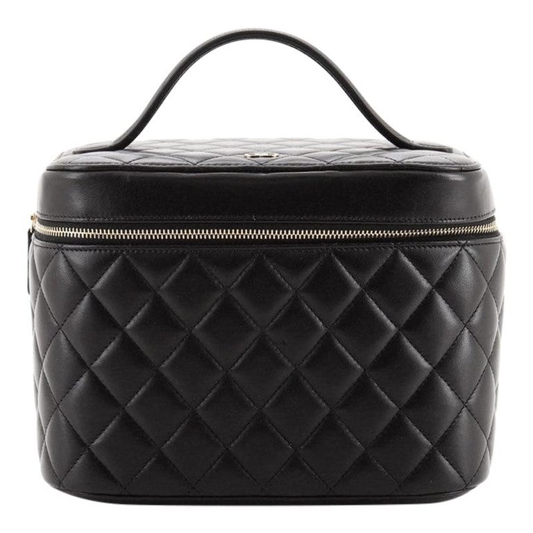 Chanel Cosmetic Case Quilted Lambskin Small at 1stDibs