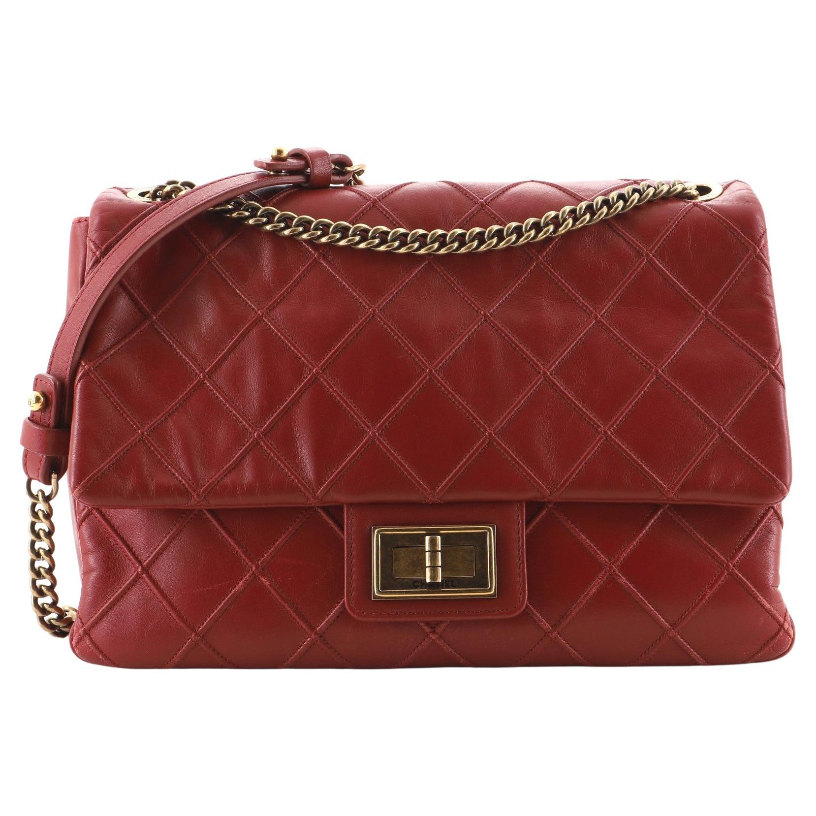 Chanel Front Chain Flap Bag Quilted Sheepskin Medium at 1stDibs