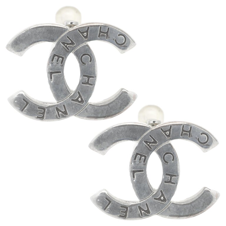 Chanel Costume CC Earrings For Sale at 1stDibs