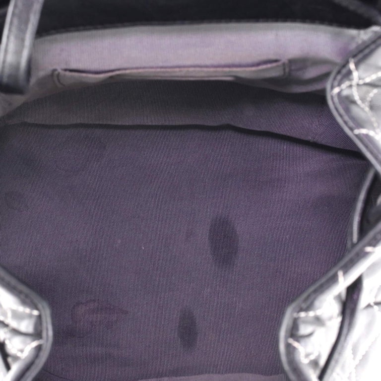 Chanel Covered CC Chain Backpack Stitched Lambskin Small For Sale at ...