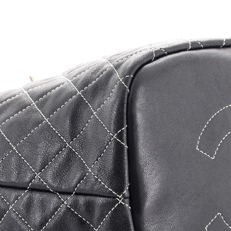 Chanel Covered CC Chain Backpack Stitched Lambskin Small For Sale at ...