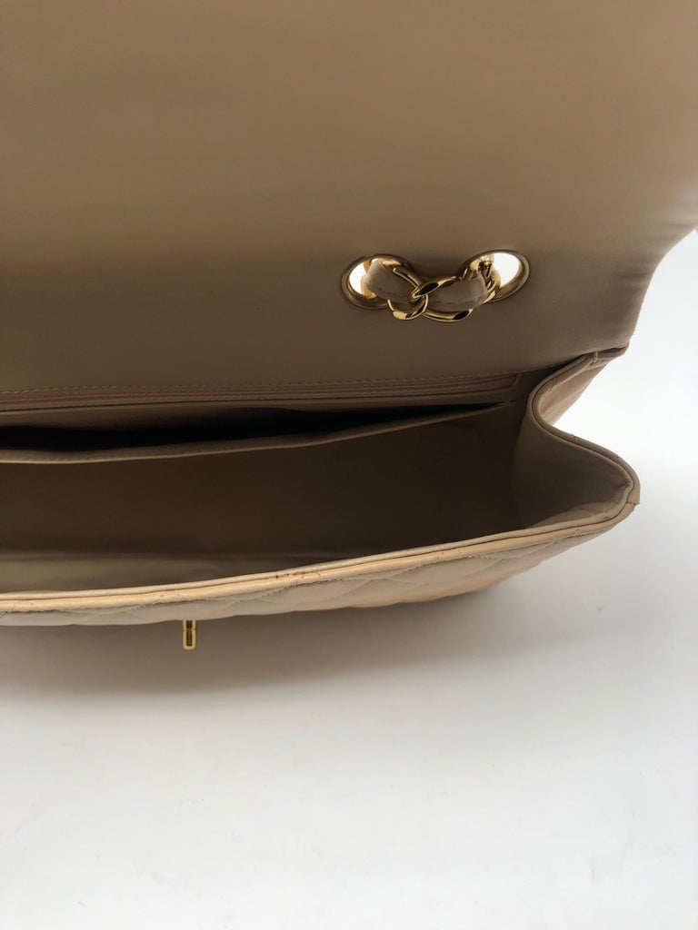 Chanel Cream Leather Jumbo Crossbody Bag at 1stDibs | chanel jumbo ...