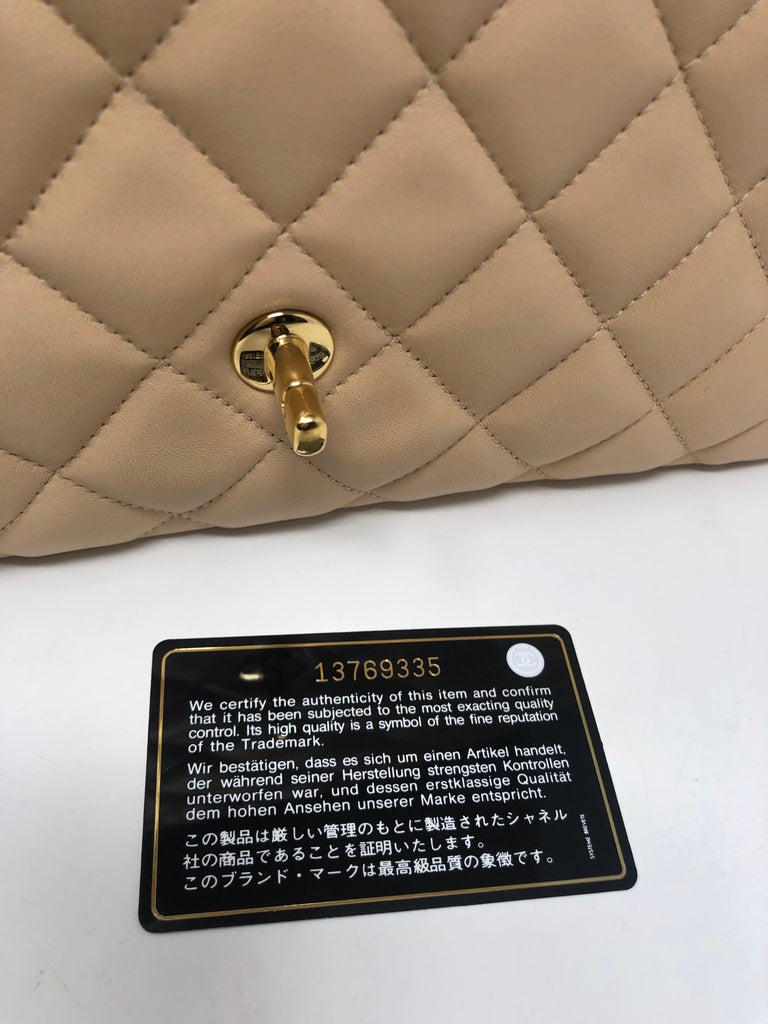 Chanel Cream Leather Jumbo Crossbody Bag at 1stDibs | chanel jumbo ...