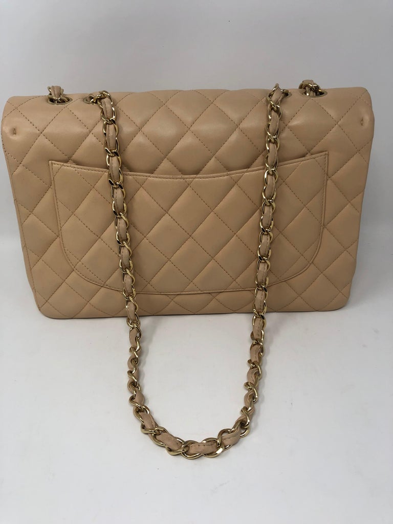 Chanel Cream Leather Jumbo Crossbody Bag at 1stDibs | chanel jumbo ...