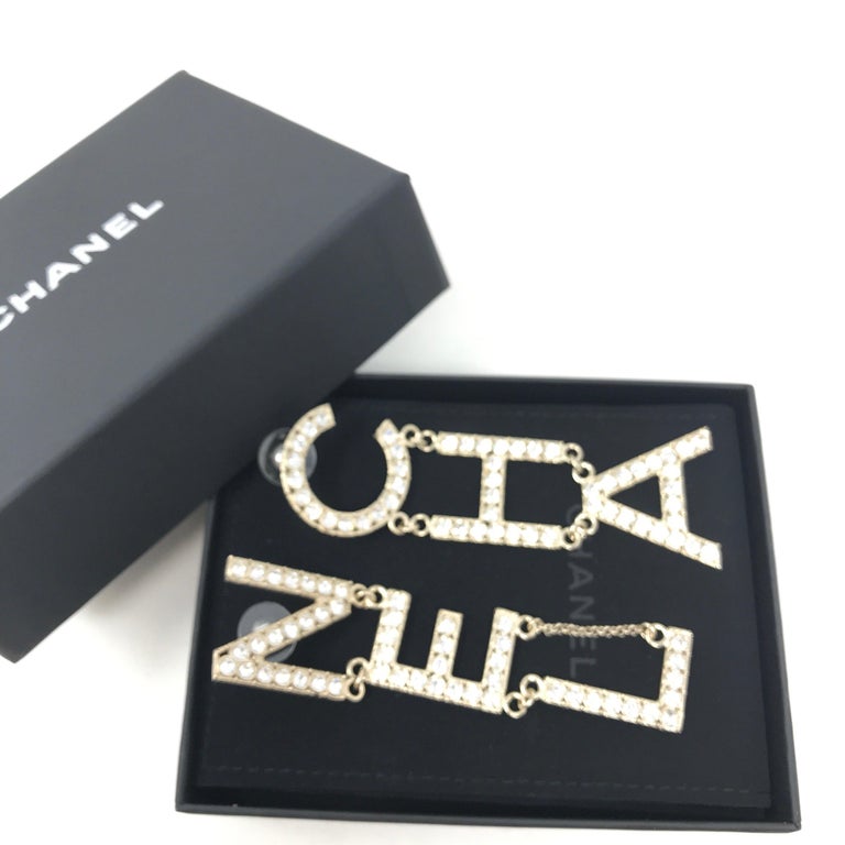 CHANEL Crystal Letter Logo,2019 at 1stDibs
