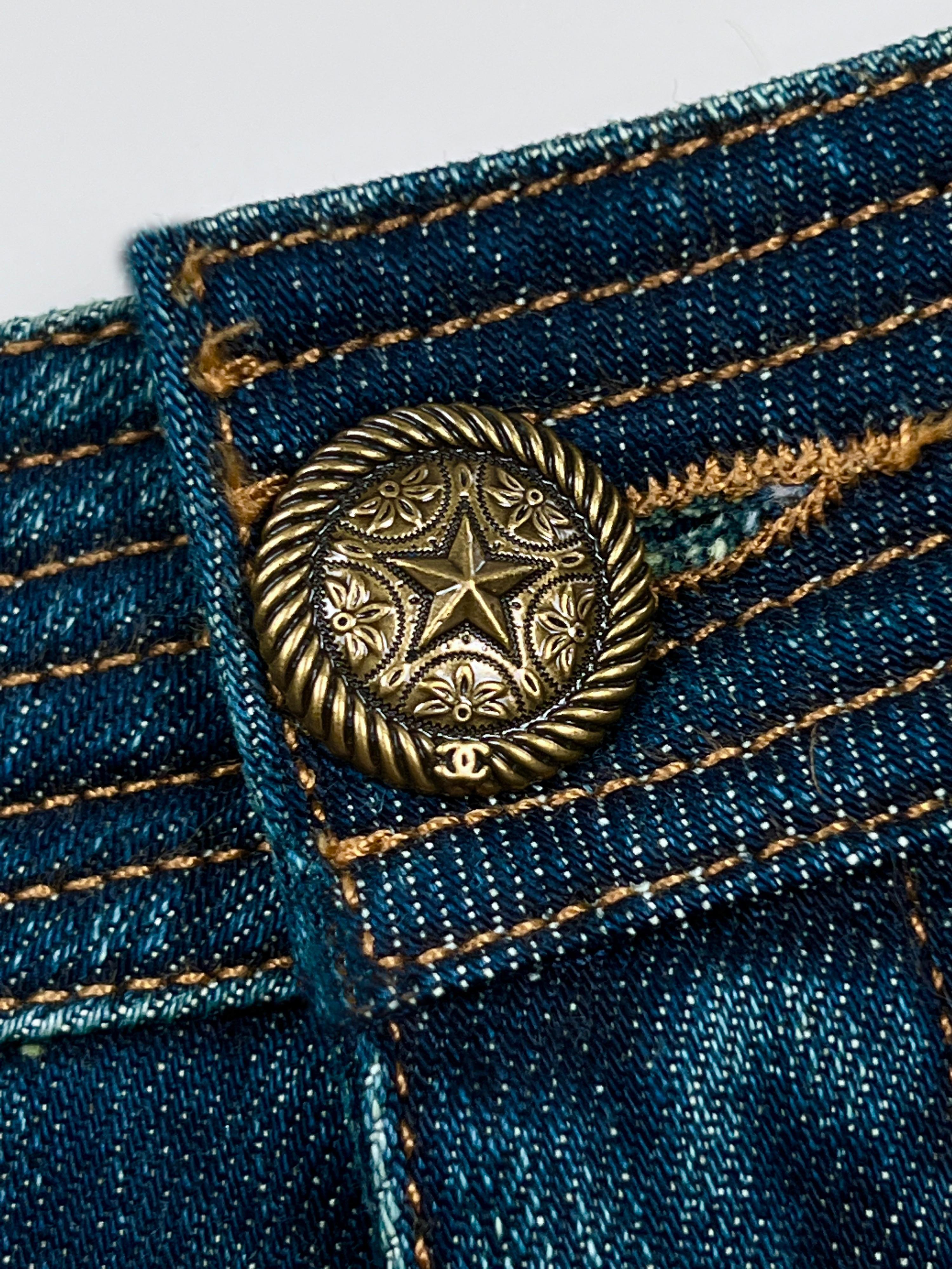 Chanel Dallas Collection Runway Jeans For Sale at 1stDibs