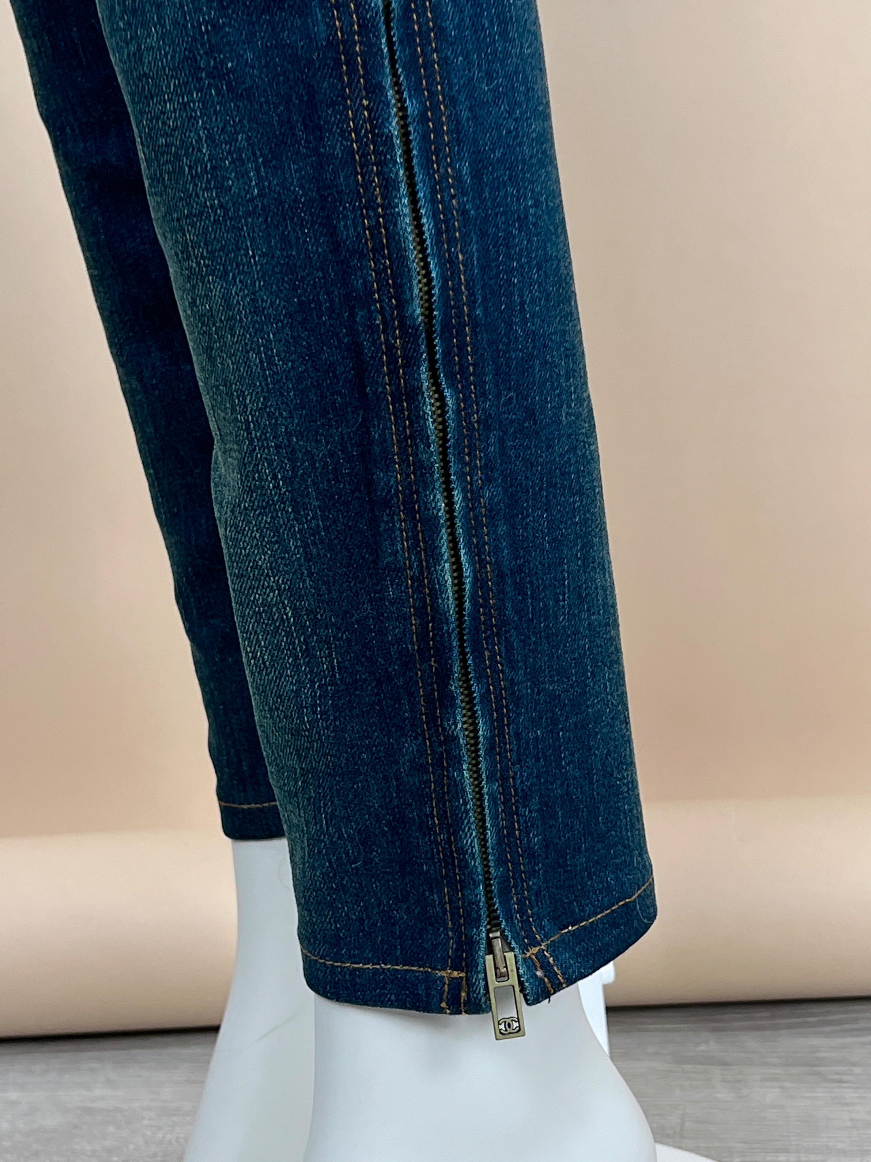 Chanel Dallas Collection Runway Jeans For Sale at 1stDibs