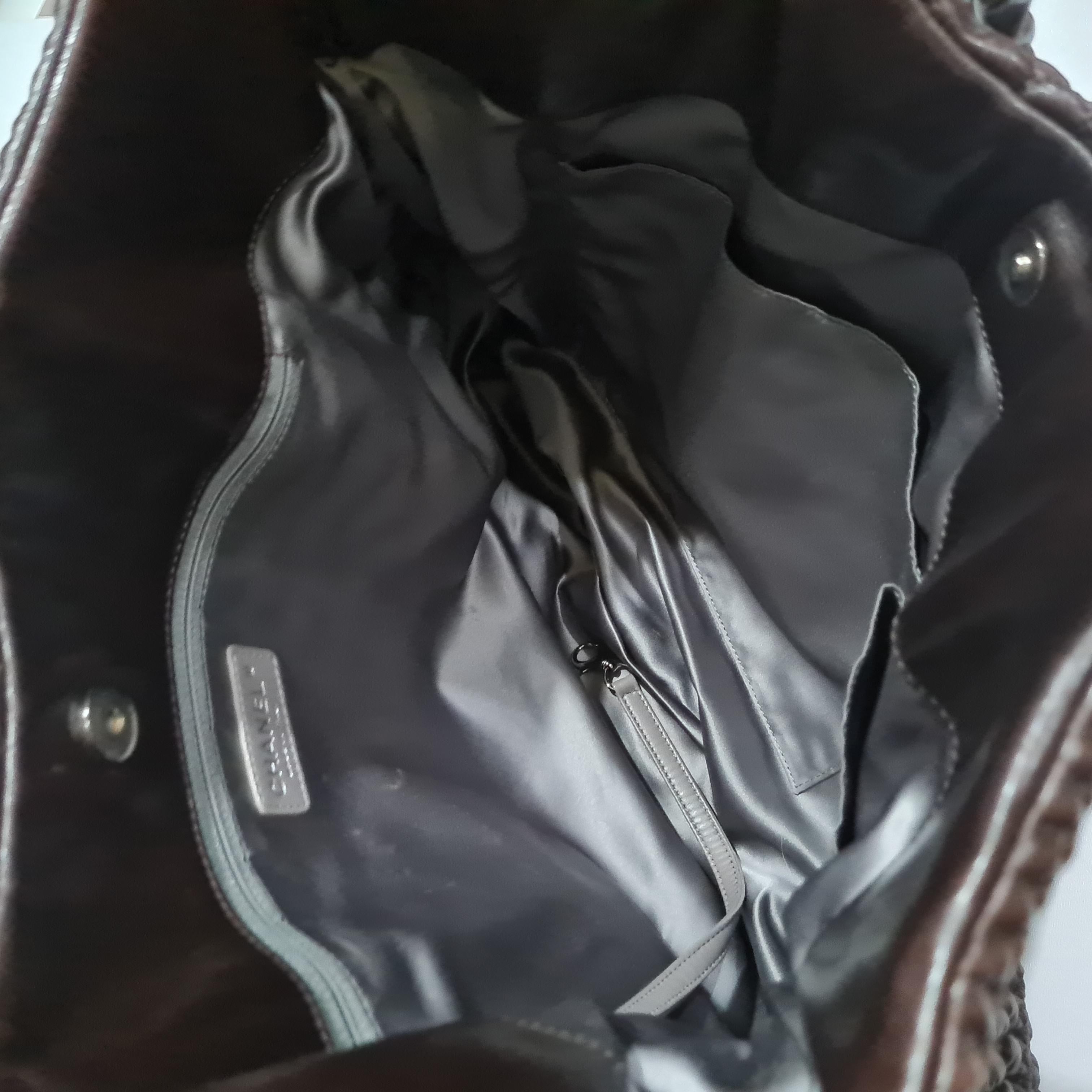 Chanel Dark Brown Crochet Tote Bag For Sale at 1stDibs | chanel ...