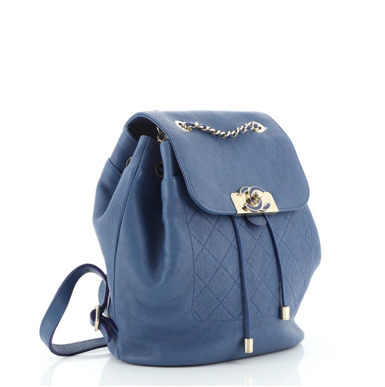 Chanel Data Center CC Flap Backpack Quilted Caviar Medium at 1stDibs