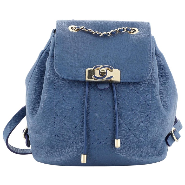 Chanel Data Center CC Flap Backpack Quilted Caviar Medium at 1stDibs