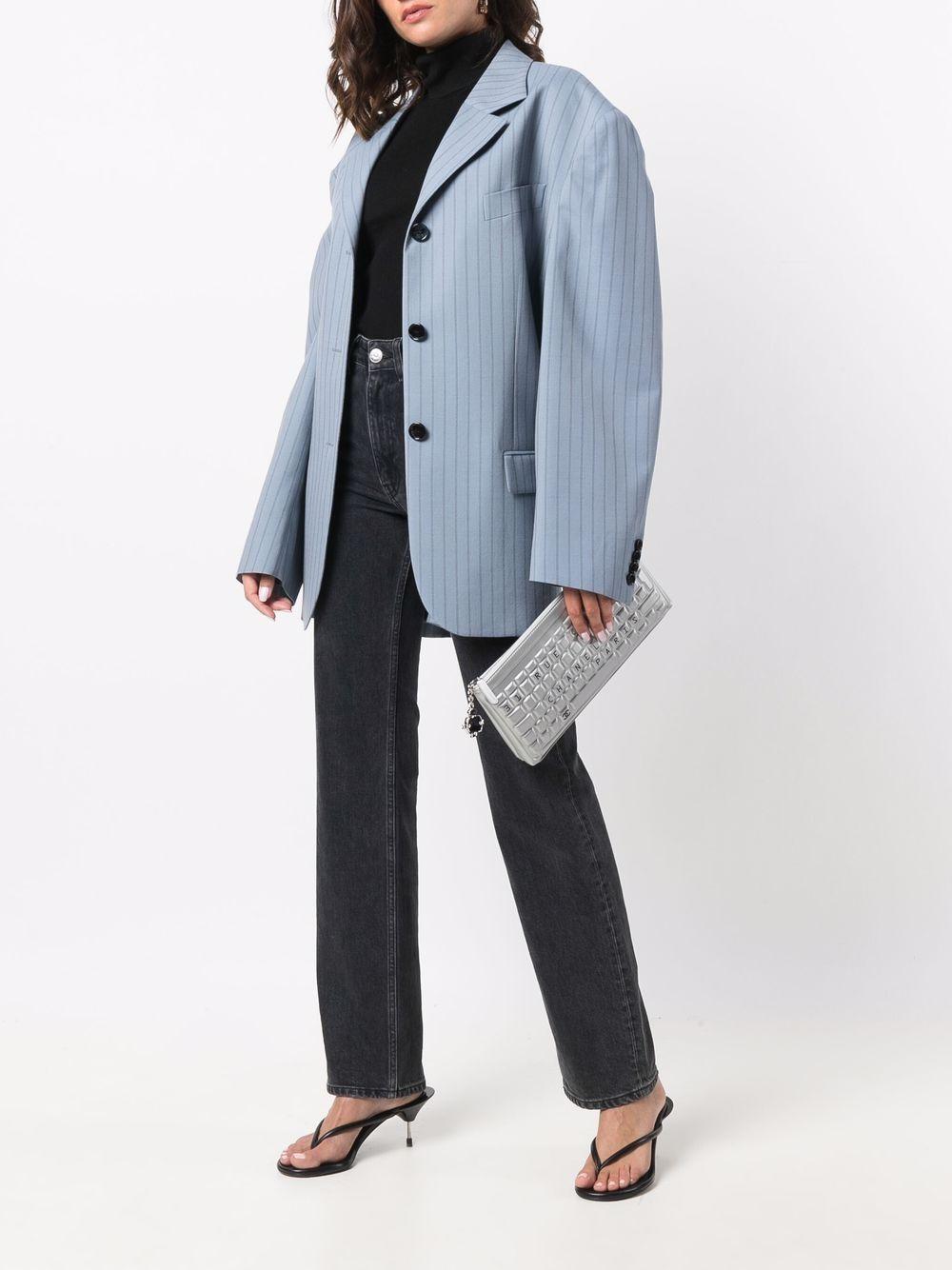 Chanel Data Center Keyboard Metallic Silver Minaudière Clutch For Sale ...