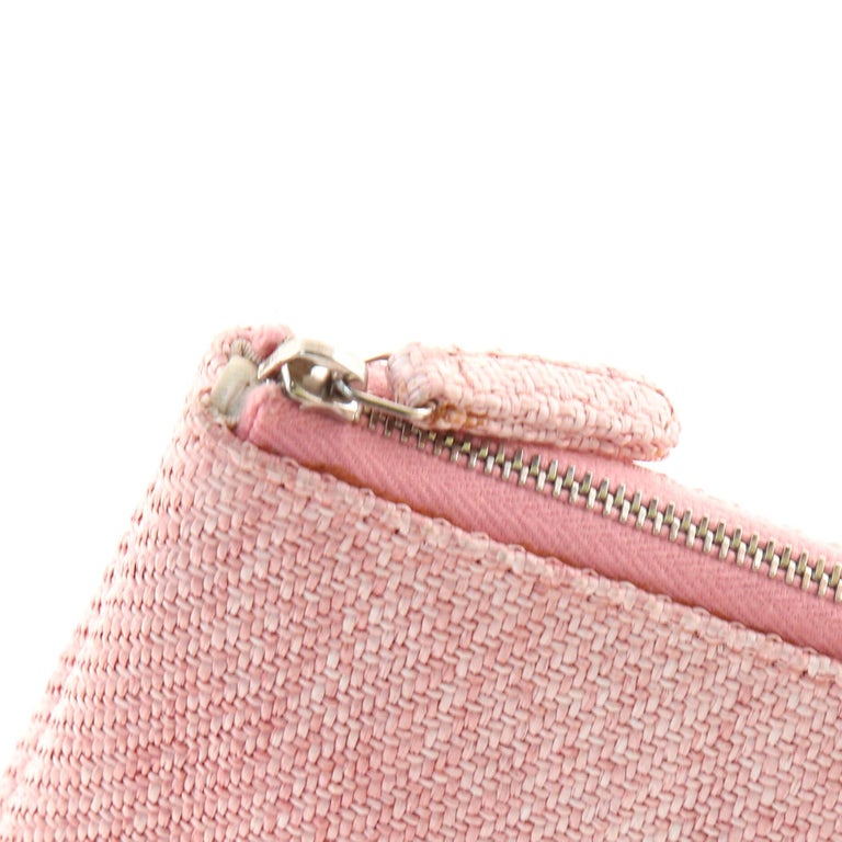 Chanel Deauville Pouch Raffia Small at 1stDibs