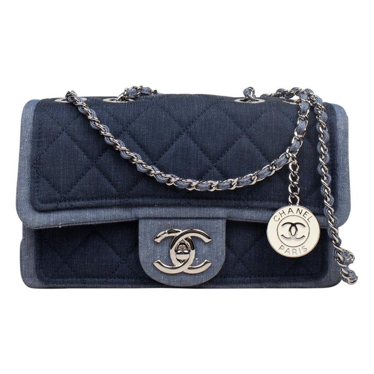 Chanel Denim Classic Flap Bag at 1stDibs