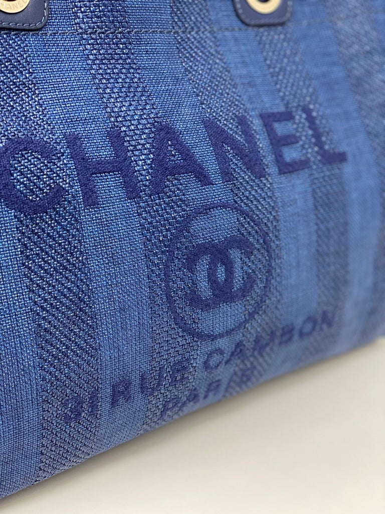 Chanel Denim Deauville Tote at 1stDibs