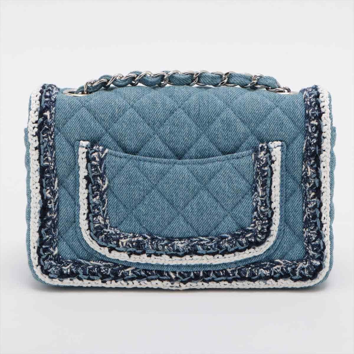 Ultra Rare Pristine New in Box Chanel 2018 Iconic Denim Classic Flap ...