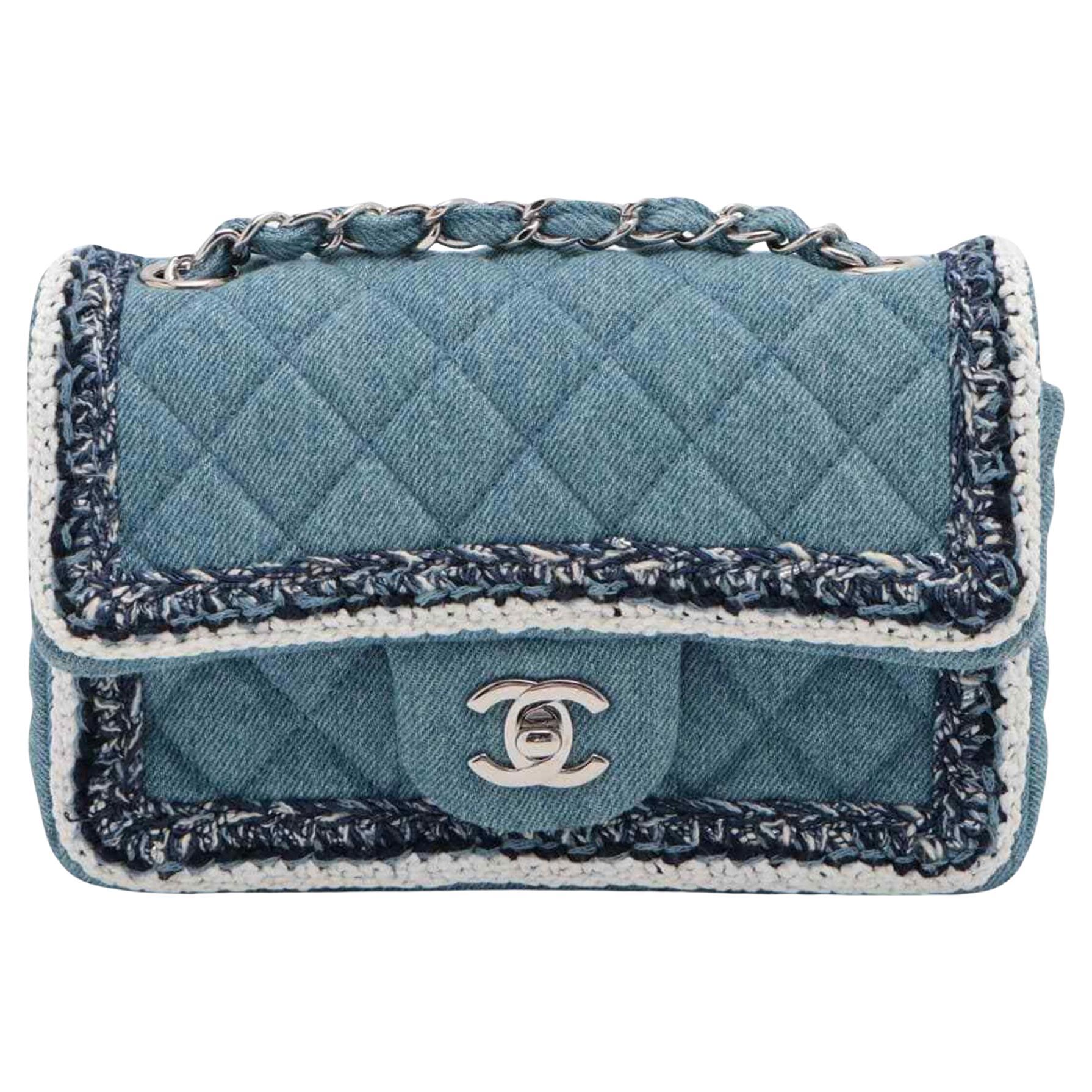 Chanel Denim Shoulder Bag For Sale at 1stDibs