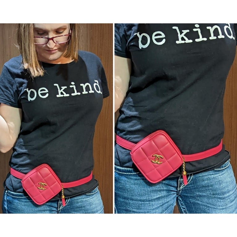 Chanel Diamond Belt Coin Purse For Sale at 1stDibs