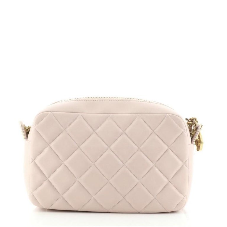 Chanel Diamond CC Camera Case Bag Quilted Lambskin Small at 1stDibs