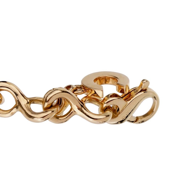 Chanel Diamond Gold Charm Bracelet For Sale at 1stDibs | charm bangle ...