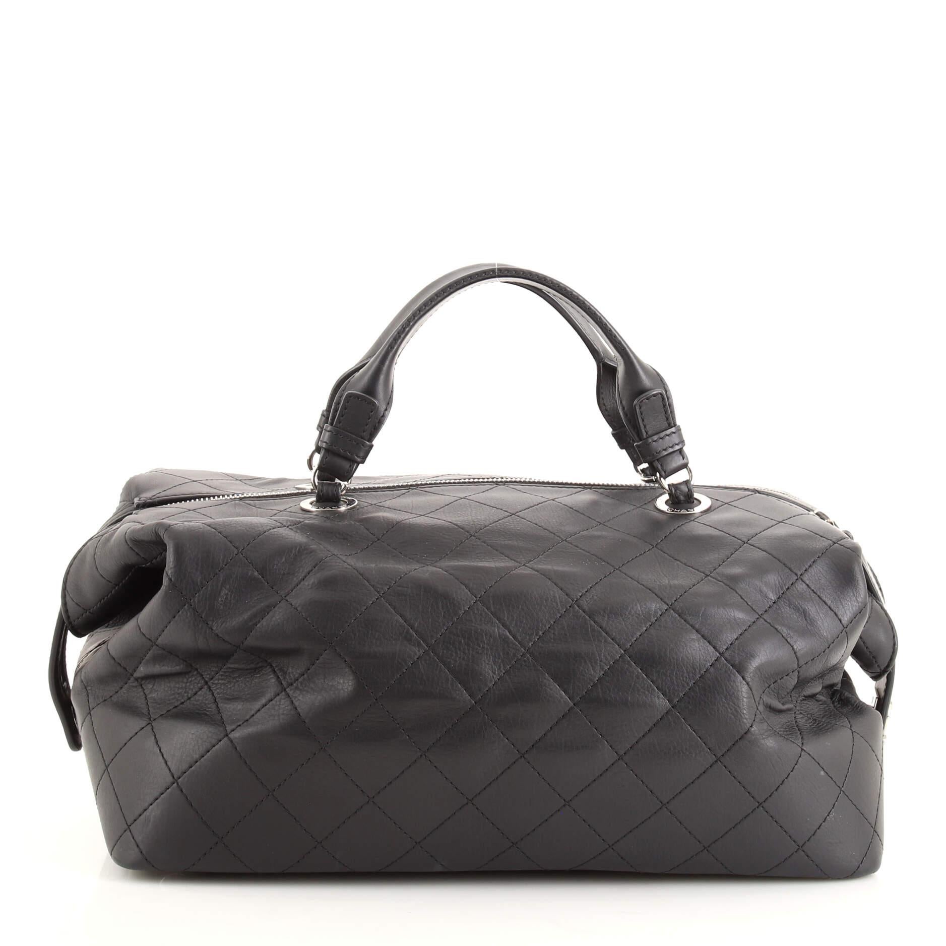 Chanel Doctor Bowling Bag Quilted Calfskin Medium For Sale at 1stDibs