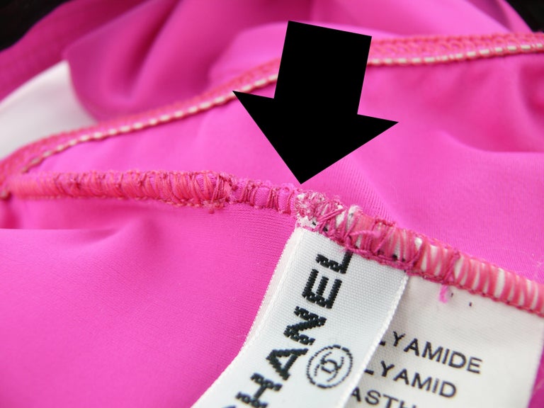 CHANEL Documented Vintage 1994 Pink One-Pïece Swimsuit CC Logo and ...