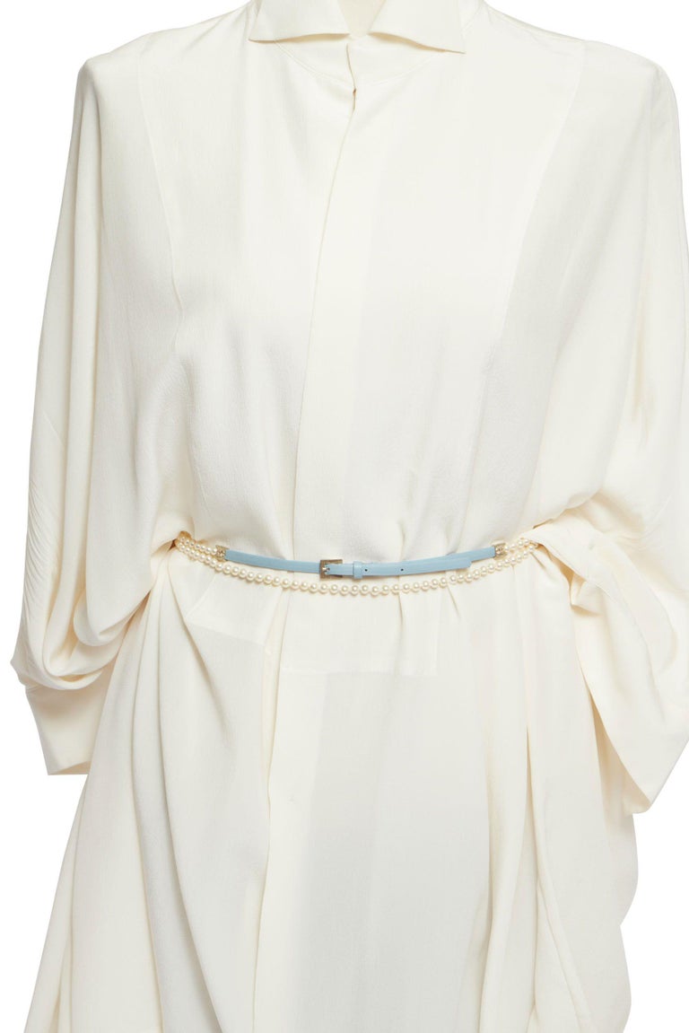 Chanel Double Strand Pearl Belt Necklace For Sale at 1stDibs