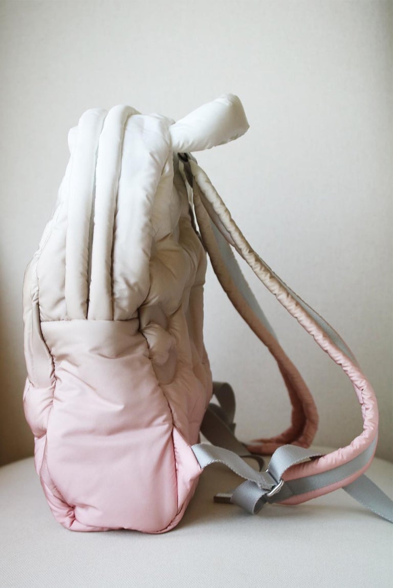 Chanel Doudoune Embossed Nylon Backpack at 1stDibs