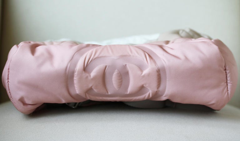 Chanel Doudoune Embossed Nylon Backpack at 1stDibs