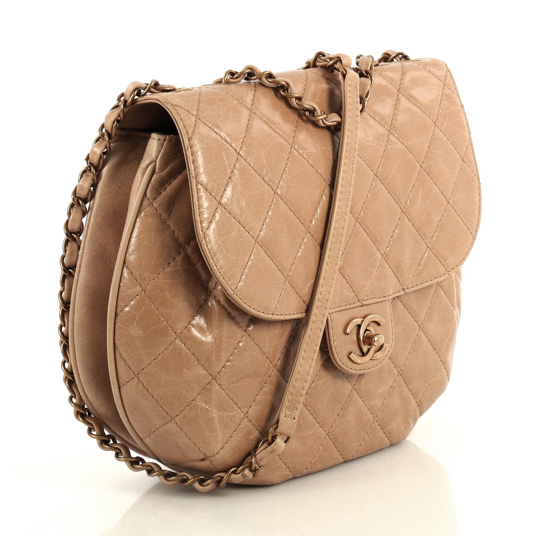 Chanel Dubai Messenger Bag Quilted Aged Calfskin Medium at 1stDibs ...