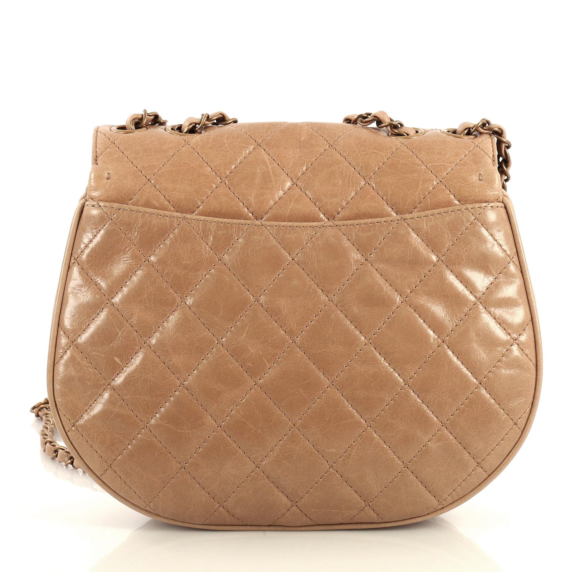 Chanel Dubai Messenger Bag Quilted Aged Calfskin Medium at 1stDibs ...