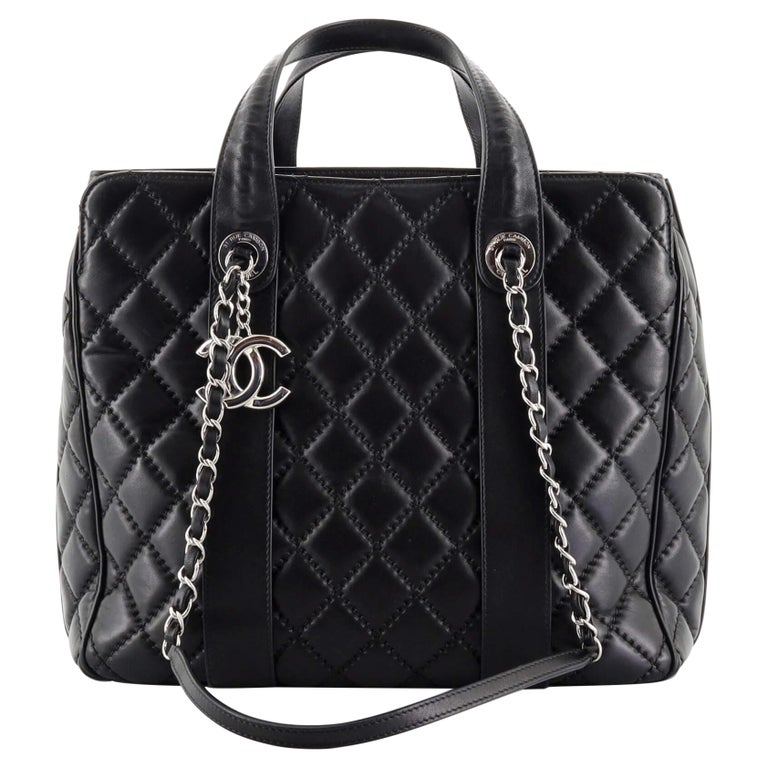 Chanel Easy Carry Satchel Quilted Lambskin Medium For Sale at 1stDibs