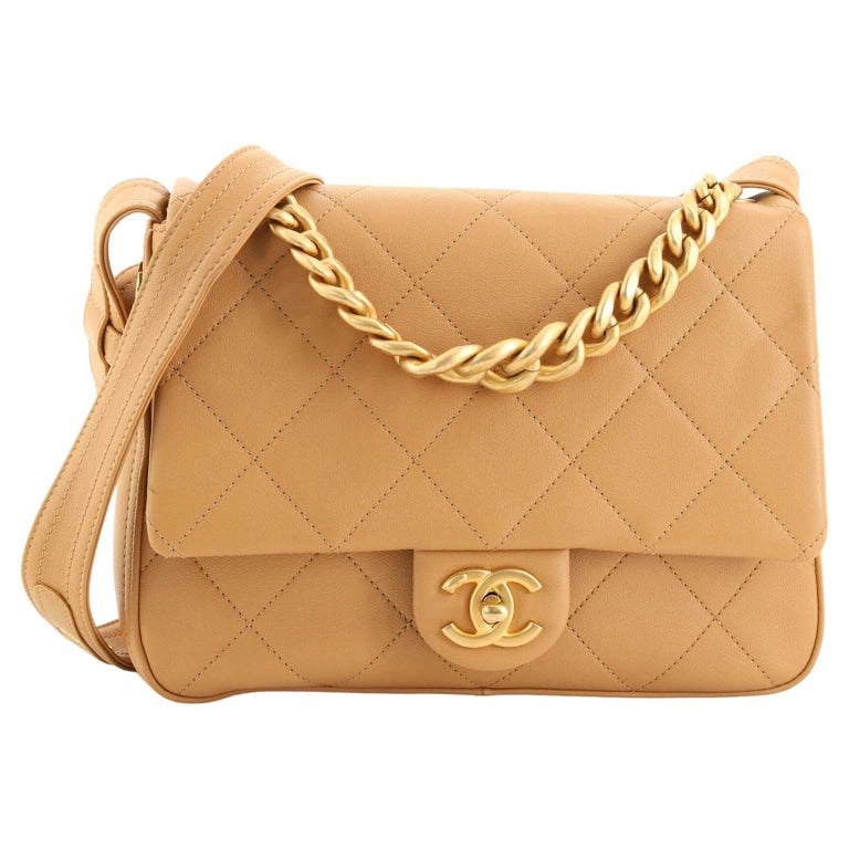 Chanel Easy Mood Flap Bag Quilted Calfskin Medium For Sale at 1stDibs