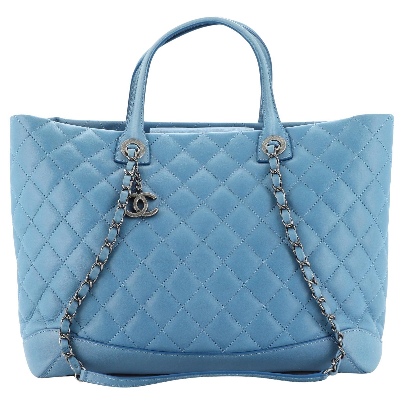 Chanel Blue Caviar Multi Handle Tote at 1stDibs