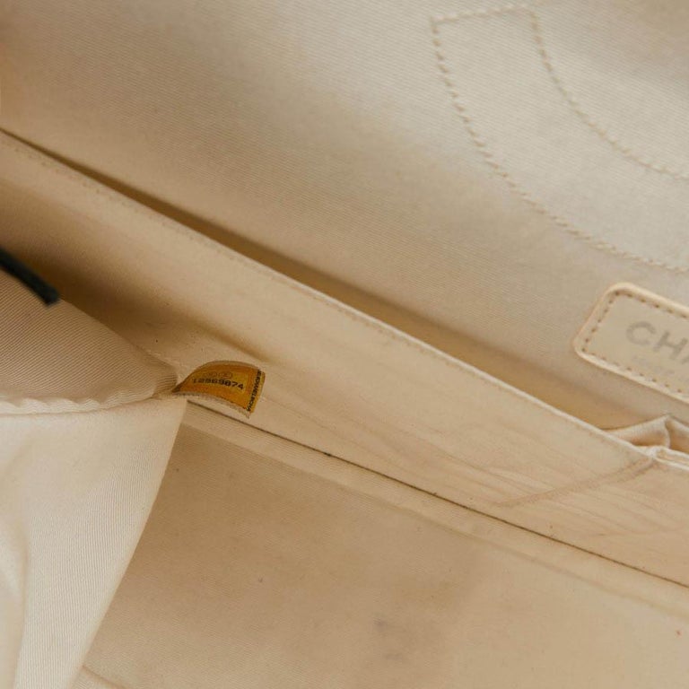 CHANEL Embossed Beige Leather Bag For Sale at 1stDibs | chanel embossed bag