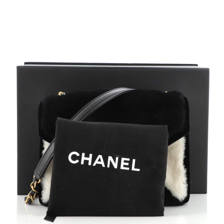 Chanel Envelope Flap Bag Shearling Small at 1stDibs