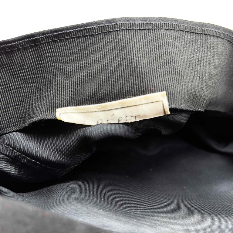 Chanel Excellent 1980s Vintage Black Bow Red Beret 84A -80s Medium Hat ...