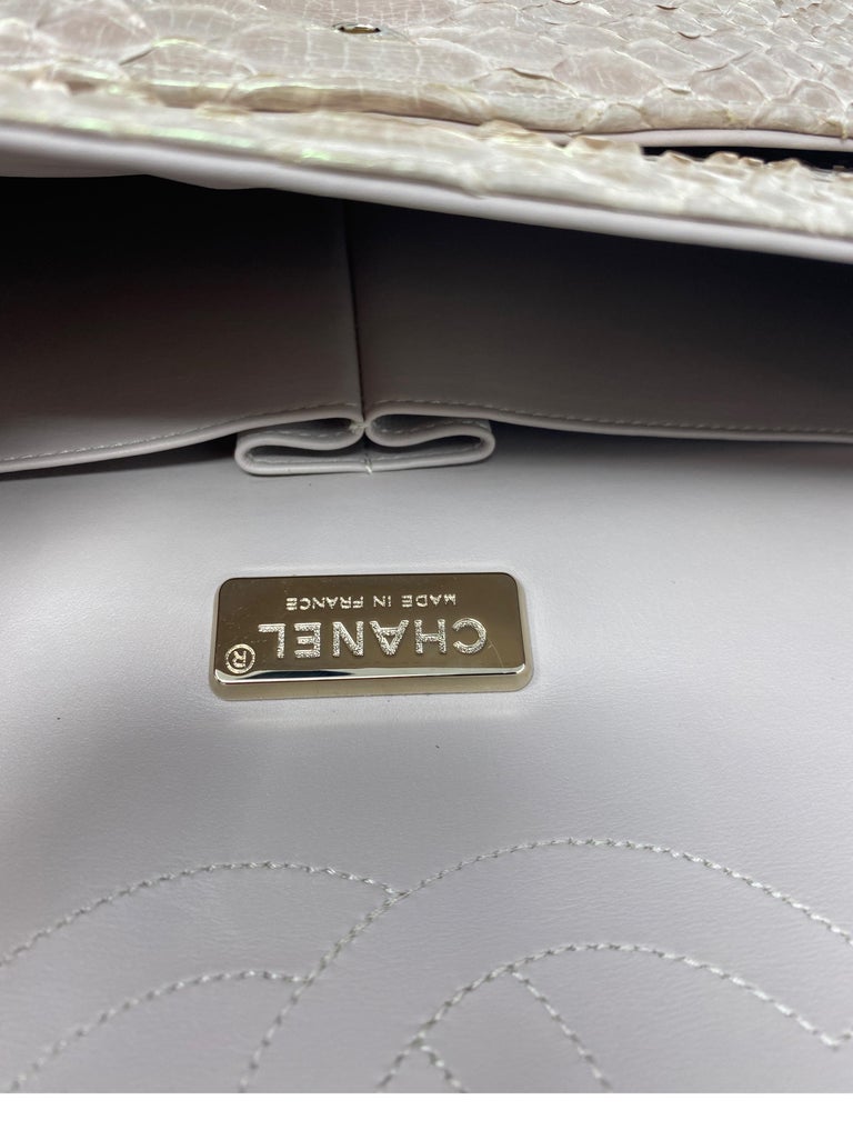 Chanel Exotic Python Maxi Double Flap Bag at 1stDibs