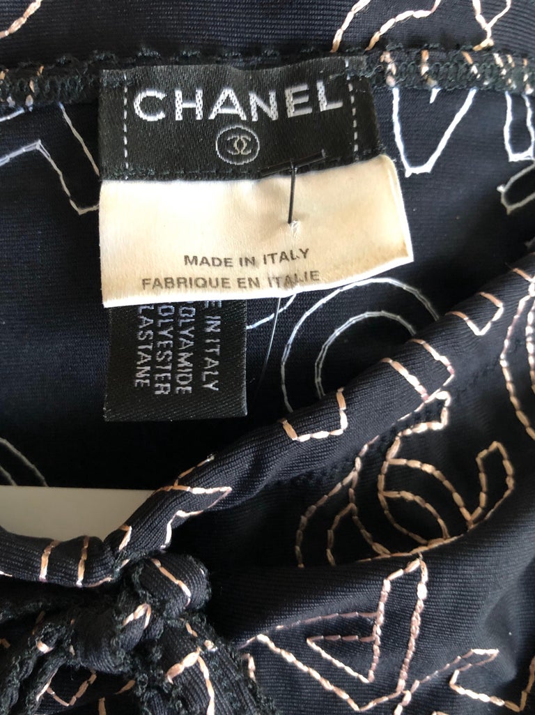 Chanel F/W 2005 Logo Monogram Top For Sale at 1stDibs | chanel logo top