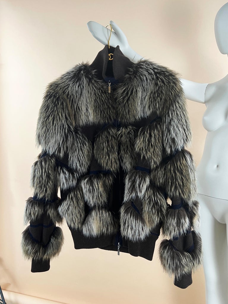 Chanel Fantasy Fur Cashmere Lined Jacket For Sale at 1stDibs