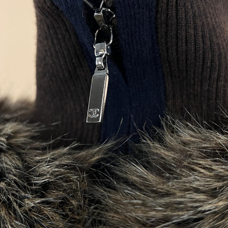 Chanel Fantasy Fur Cashmere Lined Jacket For Sale at 1stDibs