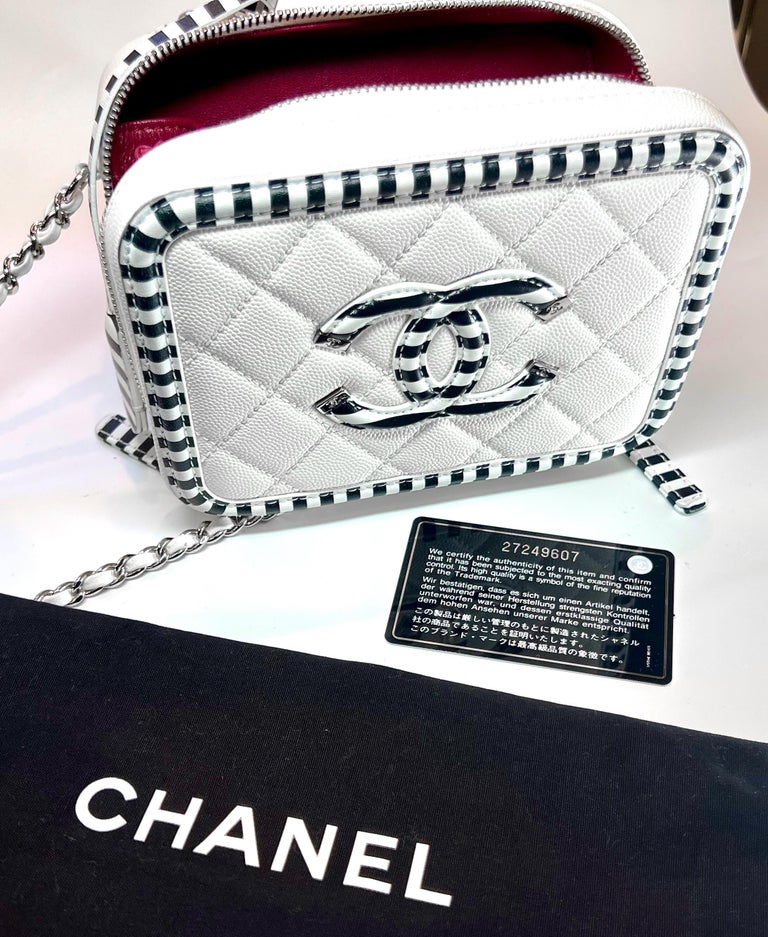 Chanel Filigree Vanity Case Bag 2019 Original Authenticity Card For ...