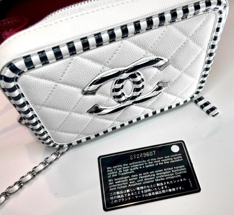Chanel Filigree Vanity Case Bag 2019 Original Authenticity Card For ...