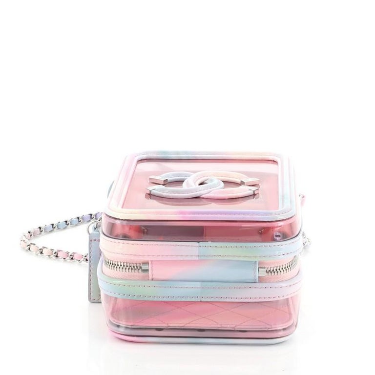 Chanel Filigree Vertical Vanity Case PVC with Lambskin at 1stDibs ...