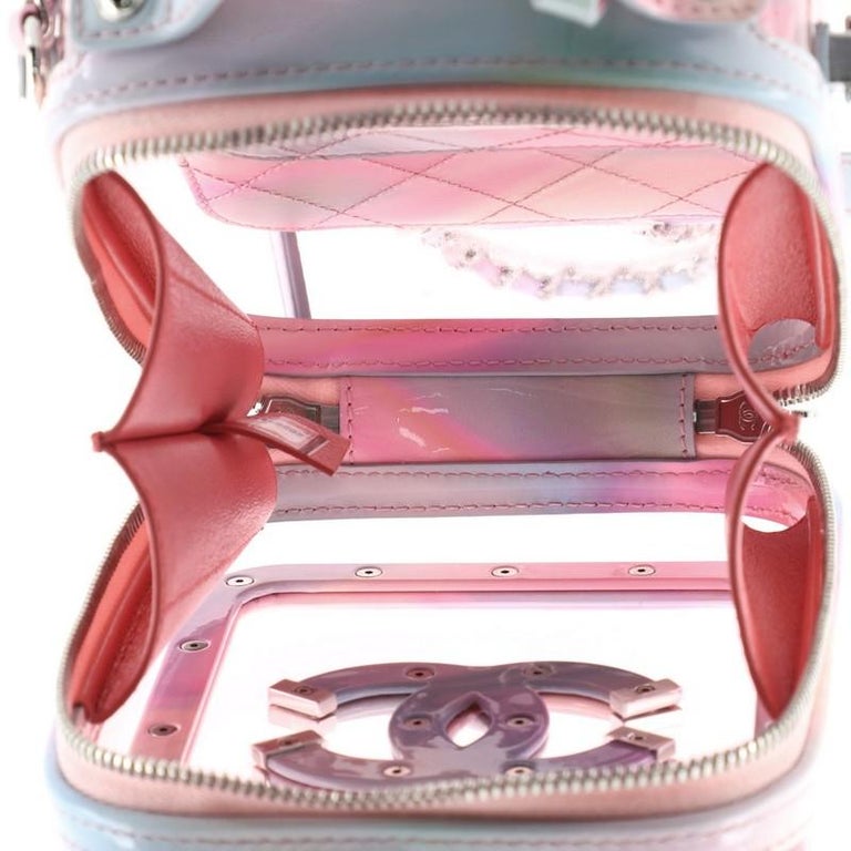 Chanel Filigree Vertical Vanity Case PVC with Lambskin at 1stDibs ...