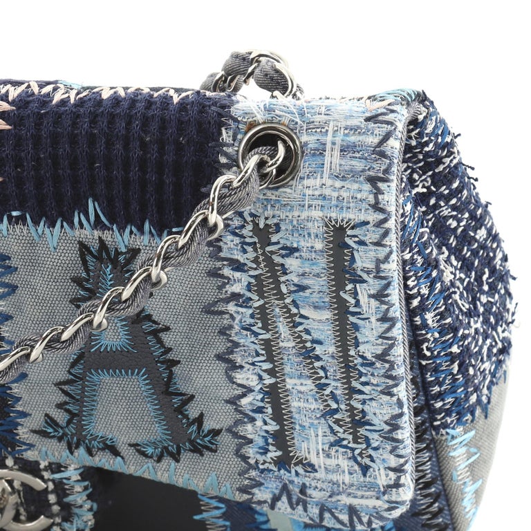 Chanel Flap Bag Multicolor Patchwork Jumbo at 1stDibs